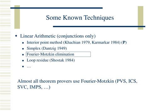 Ppt On Solving Presburger And Linear Arithmetic With Sat Powerpoint Presentation Id1486687