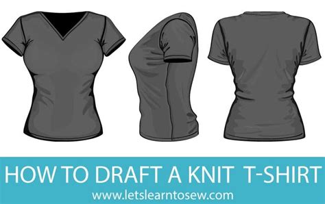 How To Draft A Knit T Shirt Video Included Let S Learn To Sew