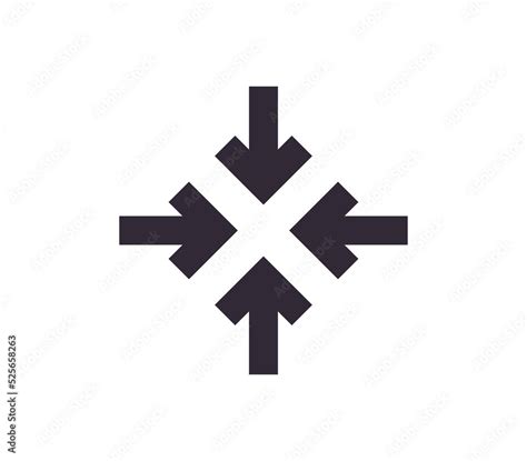 Scaling Symbol And Sizing Arrow Icon Simple Outline Linear Vector Stock Vector Adobe Stock