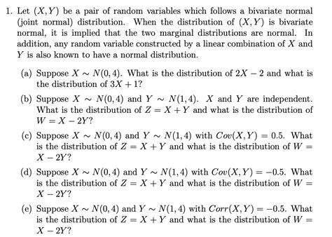 Solved Let X Y Be A Pair Of Random Variables Which Chegg