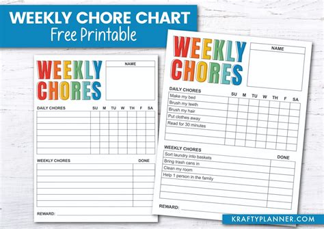 Free Printable Chart Printable Chart Template
