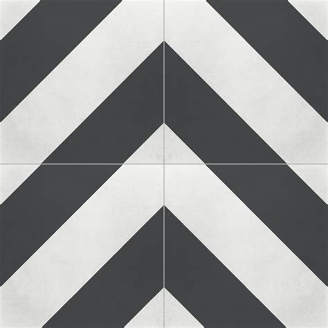 Handmade Encaustic Cement Tile Pattern Design Herringbone 02 Tile