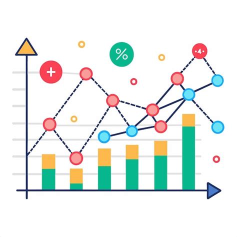 Premium Vector A Graph With A Graph That Says Percent Percent