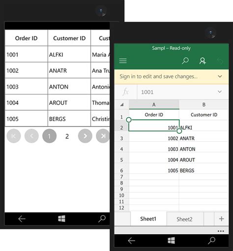 Export To Excel In Uwp Datagrid Control Syncfusion®