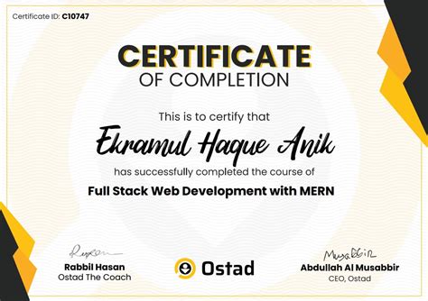 Ekramul Haque Anik On Linkedin Mernstack Fullstackdeveloper Certificationachieved