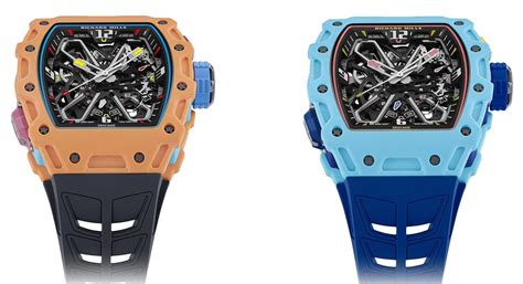 Introducing Richard Milles New Rm 35 03 Automatic Rafael Nadal Models In Pastel Blue And Salmon