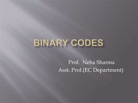 Binary Codes Pptx Programming Languages Computing