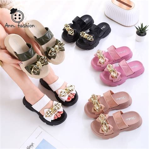 Annfashion รองเท้าแฟชั่นผู้หญิง พร้อมส่งในไทย ใส่สบายเหมือนไม่ได้ใส่