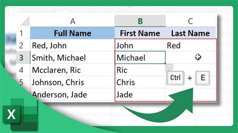 Dont Use Formulas Use Ctrl E Instead In Excel Microsoft Excel