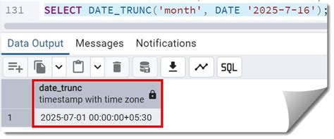 Postgresql Date Functions Examples