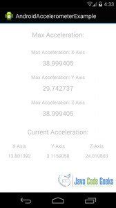 Android Accelerometer Example Java Code Geeks