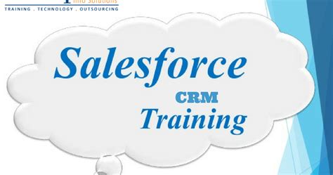 Salesforce Crm Training Services With Capital Info Solutions
