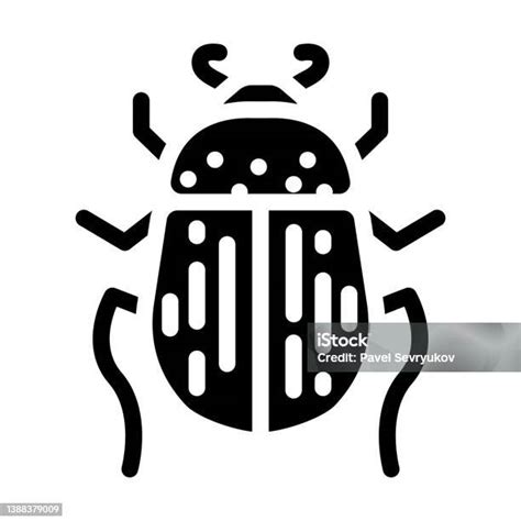 딱정벌레 버그 이집트 글리프 아이콘 벡터 일러스트레이션 강에 대한 스톡 벡터 아트 및 기타 이미지 강 고대 문명 고대의 Istock