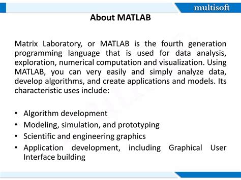 Matlab Training Online Pptx Computing Technology And Computing