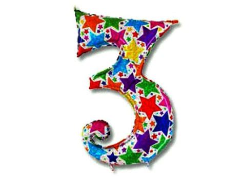 Цифра 3 в красивых картинках и простых рисунках для детей