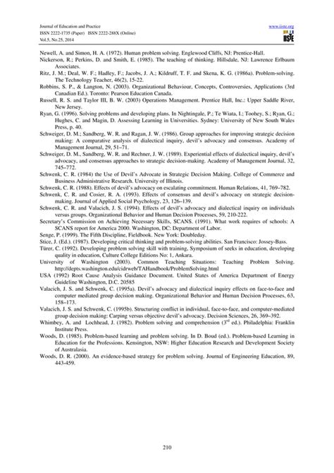 introducing effective problem solving culture in higher pdf
