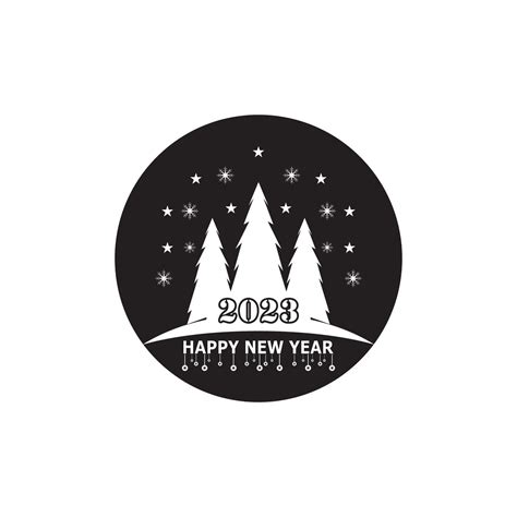 Happy New Year Logo Vector Illustration 14472861 Vector Art At Vecteezy