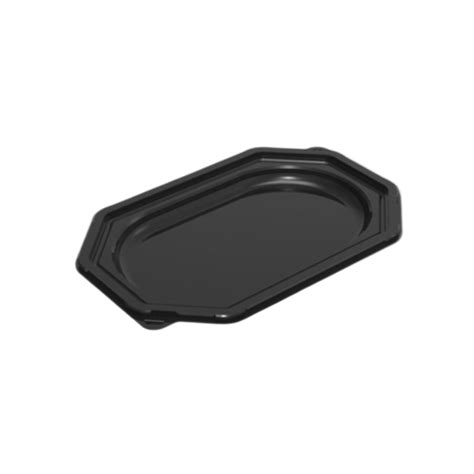 Small Octagonal Black Platter Base Buffet Packaging