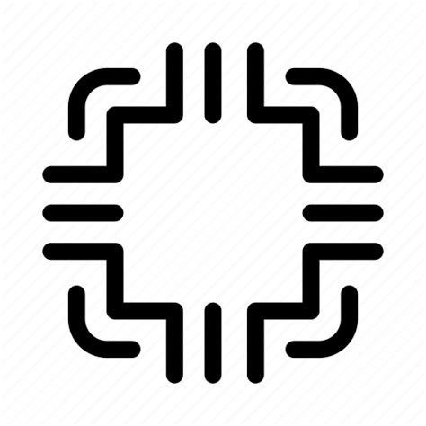 cpu processor chip icon download on iconfinder