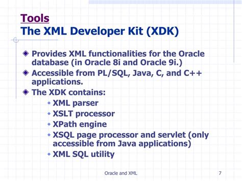 ppt oracle and xml powerpoint presentation free download id 4014029