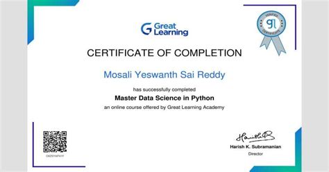 Yeswanth Sai Reddy On Linkedin Master Data Science In Python Course