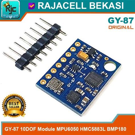 Jual Sensor Gy 87 10dof Mpu6050 Hmc5883l Bmp180 Module Gy87 For