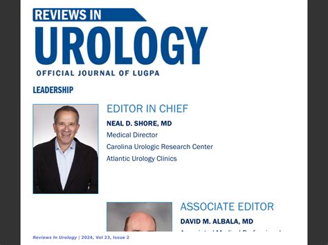 Reviews In Urology Volume 23 Issue 2 2024leadership Editorial Staff
