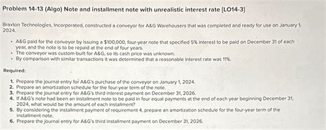 solved problem 14 13 algo ﻿note and installment note with