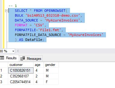 Azure Blob To Azure SQL Database Cannot Bulk Load Because The File