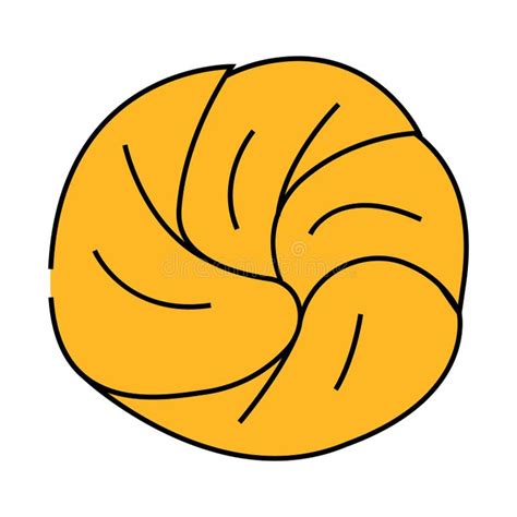 Pesto Bun Food Meal Icon Color Illustration Stock Illustration