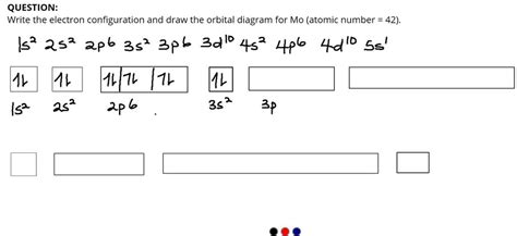 Solved Write The Electron Configuration And Draw The 47 Off
