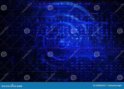 Corrupted Computer Data Loss Abstract Background Royalty Free Stock