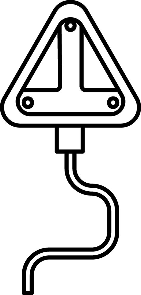 three pin plug icon in thin line art 25289510 vector art at vecteezy