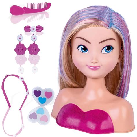 Boneca Nancy Hair Busto Para Brincar De Cabeleireira C Maquiagem Menina Para Pentear E Maquiar