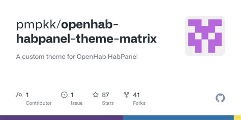 Github Pmpkkopenhab Habpanel Theme Matrix A Custom Theme For