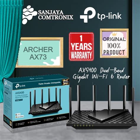 Jual Tp Link Archer AX73 AX5400 Dual Band Gigabit WiFi 6 Router TPLink AX73 Shopee Indonesia