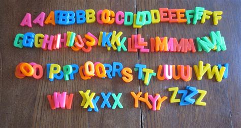 Fine Beautiful Alphabet Magnets For Fridge Nursery Drawing Book