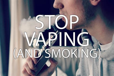 Stop Vaping And Smoking Ask Joe Dimatteo