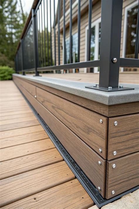 Creative Designs For Decks With Horizontal Skirting Light And Layer