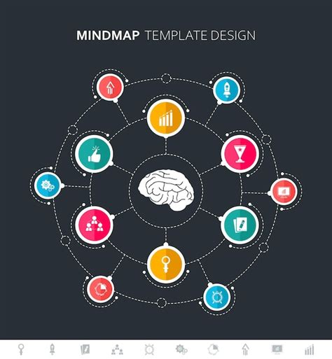 Premium Vector Mind Map Infographic Template