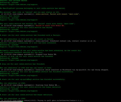 redis database error on install of ns8 debian 11 support