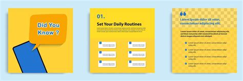 Premium Vector Social Media Tutorial Tip Trick Quick Tips Layout Template With Geometric