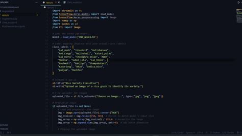 deeplearning cnn streamlit machinelearning ricedetection python