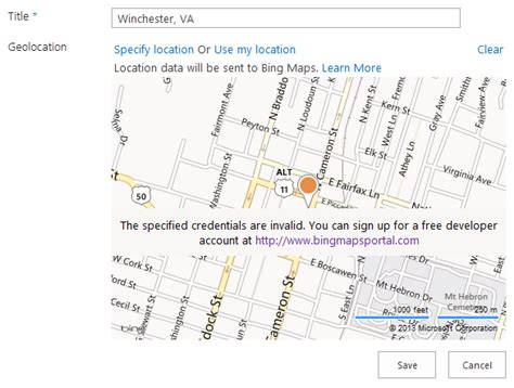 Set The Bing Maps API Key In Office Using CSOM To Leverage SharePoint Geolocation