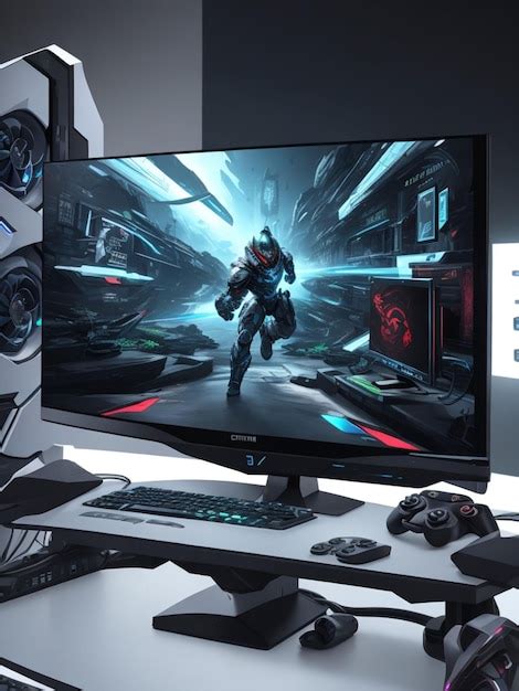 Premium Photo Experience The Ultimate Gaming Setup With A Cpu That
