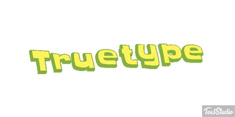 Truetype Font Animated  Logo Designs