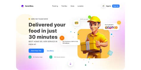 Responsive Delivery Website Ui Design Figma