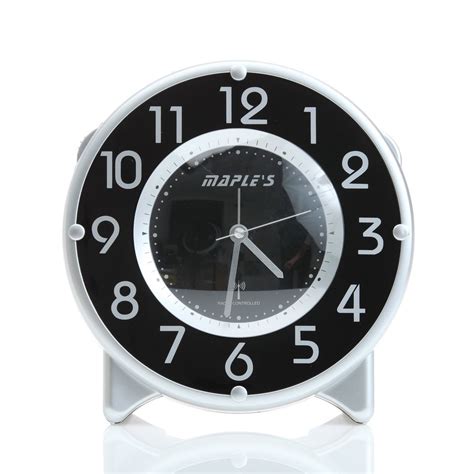 Shop Maples Radio Controlled Analog Atomic Round Indoor Tabletop Clock