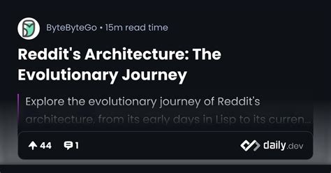 reddit s architecture the evolutionary journey r devto