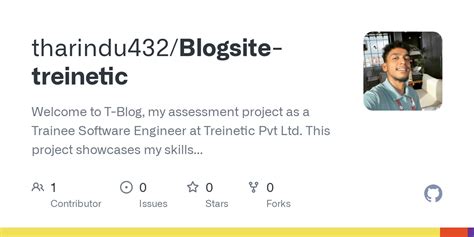 GitHub Tharindu Blogsite Treinetic